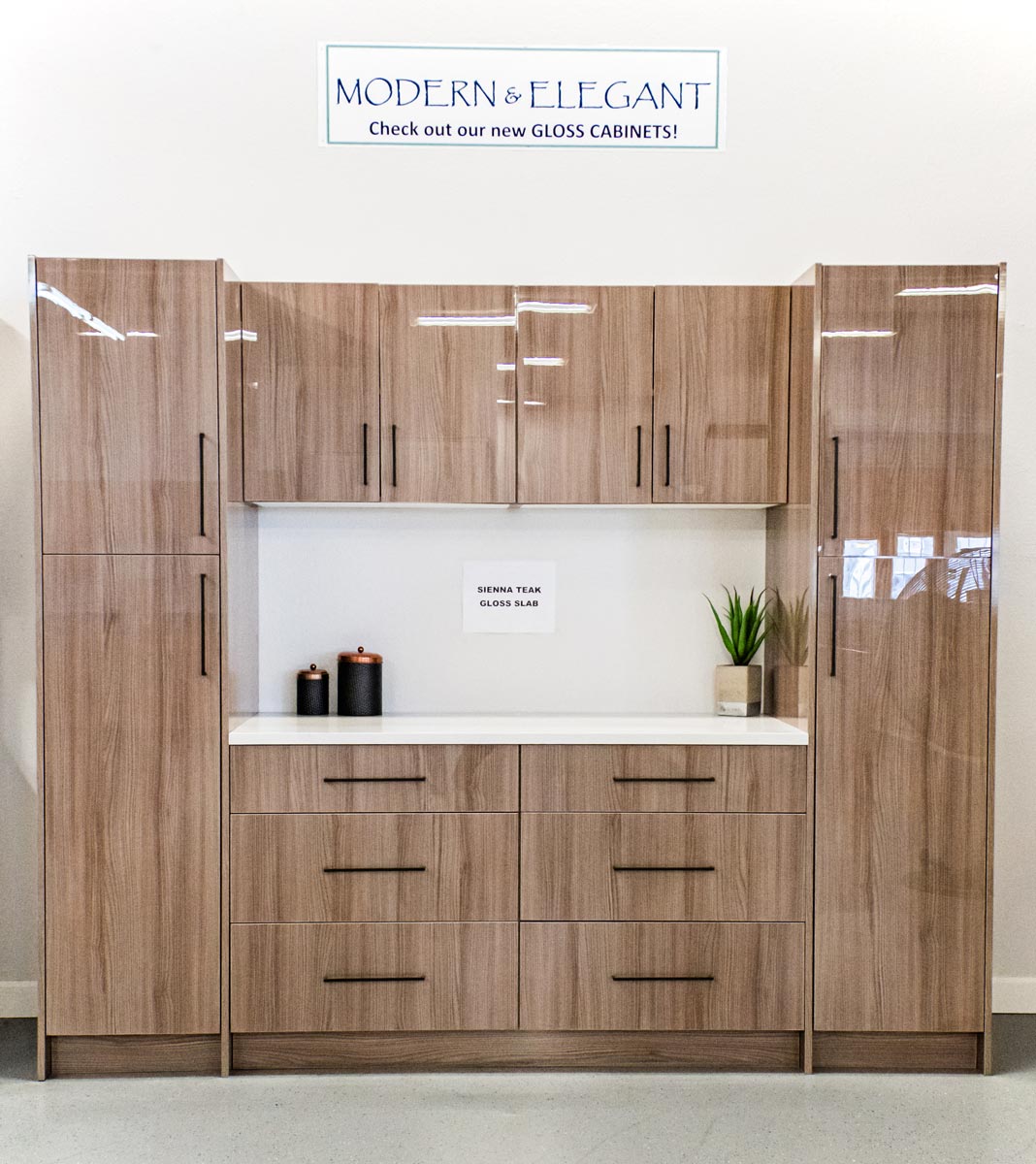Gloss & Matte Cabinets - CNC Cabinet Components